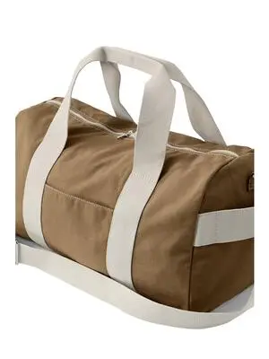 LANDS' END Canvas Weekender Duffle Bag Rich Camel