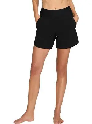 LANDS' END 5" Quick Dry Board Shorts - Black