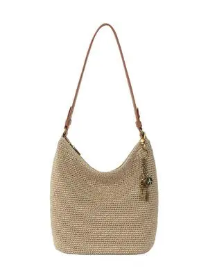 THE SAK Sequoia Leather Hobo Bag Bamboo Static