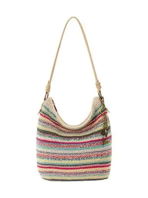 THE SAK Sequoia Leather Hobo Bag Eden Stripe