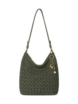 THE SAK The Sak Sequoia Crochet Hobo Bag Moss Cozy