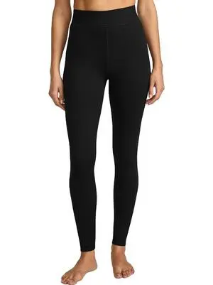 LANDS' END Lands' End Baselayer Thermaskin Pants Black