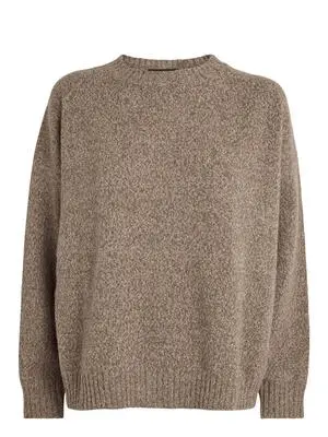 Max Mara Virgin Wool Turtleneck Sweater - Beige