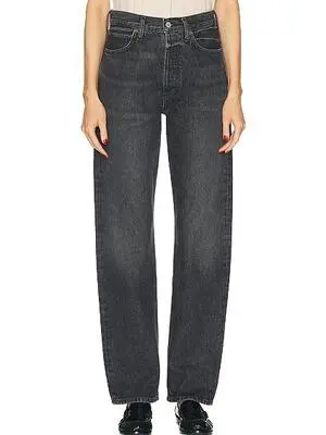 AGOLDE Kelly High Rise Relaxed Straight Jeans - Eclipse