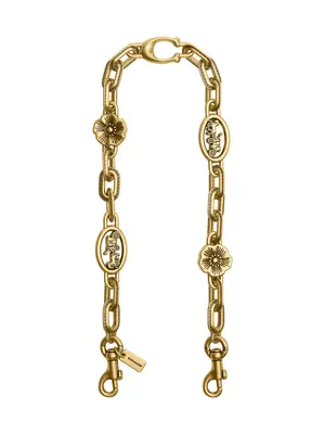 COACH® Horse And Carriage Chain Strap - Brass/brass