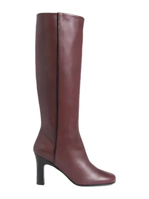 Co Name Knee High Leather Boots - Grape