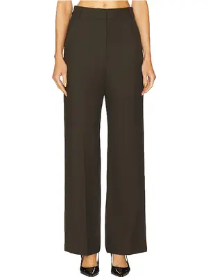 Line & Dot Marilla Wide Leg Trousers - Olive