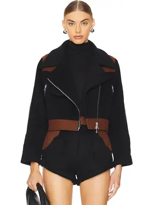 UNDERSTATED LEATHER Love Story Jacket - Brown & Black