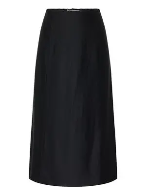 Rabanne Mid-rise Midi Skirt - Black