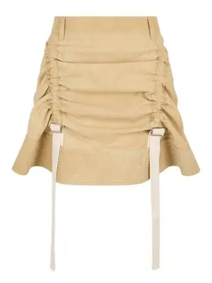 Rabanne Strap-detailed Mini Skirt - Neutral