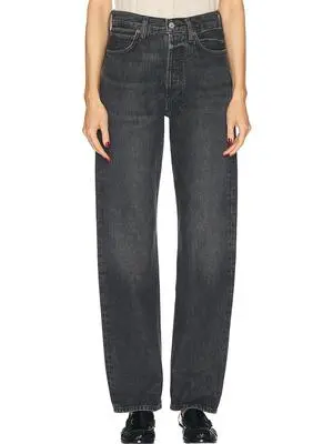 AGOLDE Kelly High Rise Relaxed Straight Jeans - Eclipse