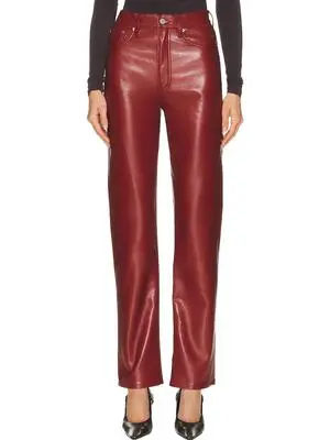 AGOLDE 90's Pinch Waist Long Jeans - Brick