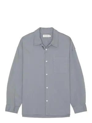 FRAME Relaxed Denim Shirt In Slate - Smoky Blue