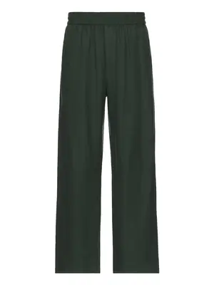 WAO Relaxed Linen Pants - Forest Green