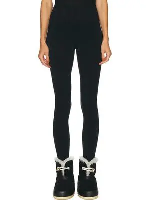 Perfect Moment Perfect Thermal Legging In Blue - Black
