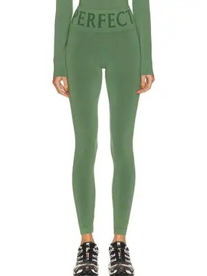 Perfect Moment Perfect Thermal Legging In Blue - Parisian Green