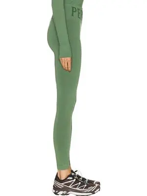 Perfect Moment Perfect Thermal Legging In Blue - Parisian Green