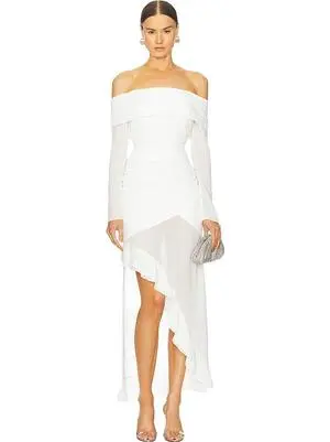 Line & Dot Owens Midi Dress - Ivory