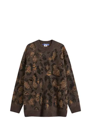 Junya Watanabe Wool Interlock Knit Sweatshirt - Brown