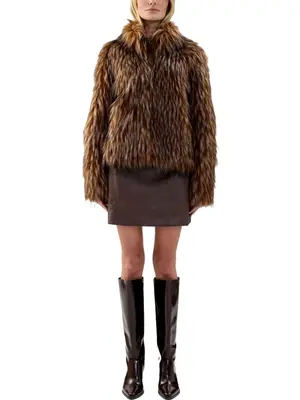UNREAL FUR Fur Delish Jacket - Brown