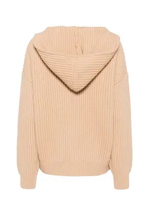 B+AB Knitted Hooded Jumper - Neutrals