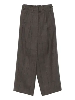 STEIN STEIN Wide-Leg Herringbone Trousers