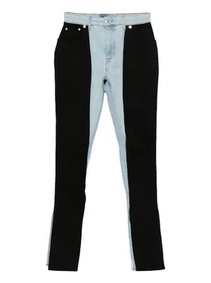 MUGLER Two-tone Skinny Jeans - Blue