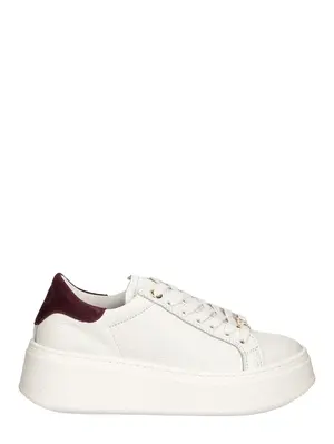 TWINSET Leather Sneakers - White