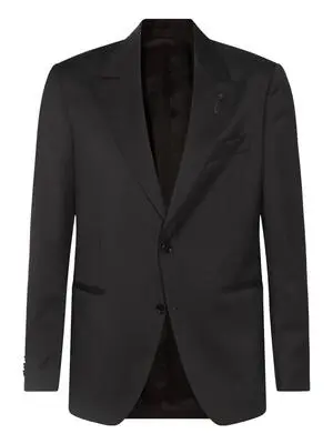 LARDINI Notched Lapels Two-piece Suit - Black