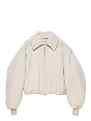 Acne Studios Wool-blend Bomber Jacket - Neutrals