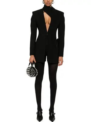MUGLER Cut-out Detail Blazer - Black