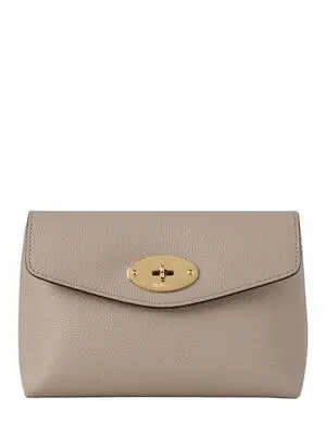 Mulberry Leather Darley Cosmetic Pouch - Neutral
