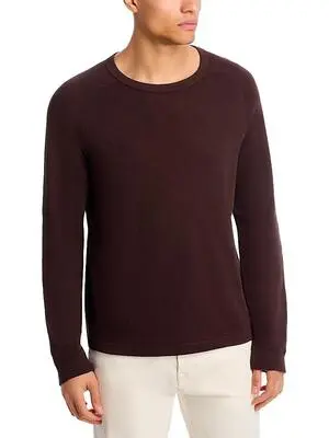 Madewell Textured Long Sleeve Tee - Coffee Bean