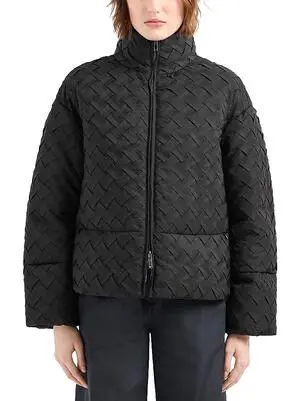 Emporio Armani Technoweave Puffer Jacket - Solid Black