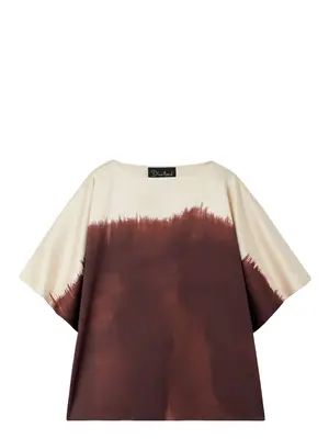 DIMA AYAD Tie-dyed Tunic - Brown