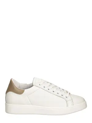 TWINSET Leather Sneakers - White