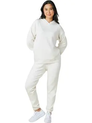 SOFTIES Oversize Hoodie Lounge Set - Almond