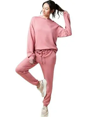 SOFTIES Oversize Hoodie Lounge Set - Copper Rose