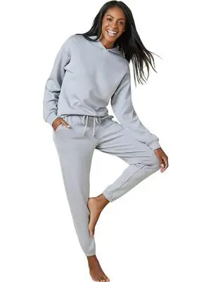 SOFTIES Oversize Hoodie Lounge Set Grey