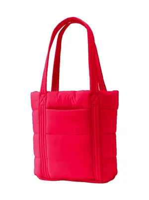 LANDS' END Lands' End Wanderweight Ultralight Packable Tote Bag Coral Rose