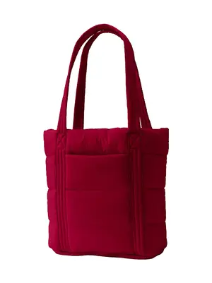 LANDS' END Lands' End Wanderweight Ultralight Packable Tote Bag Oxblood Red