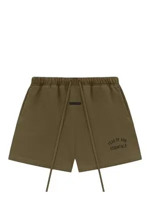 Fear Of God Essentials Fleece Soccer Short Olive