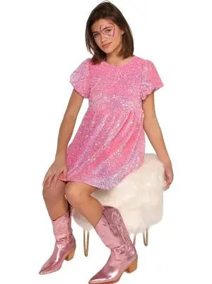LOLA + THE BOYS Sequin Dress - Pink