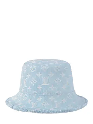 LOUIS VUITTON Monogram Denim Bucket Hat - Denim Blue