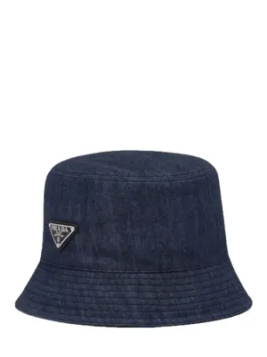 Prada Denim Bucket Hat Navy