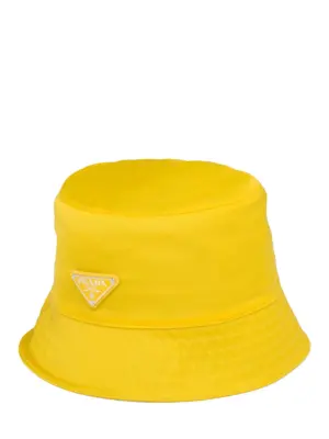 Prada Nylon Bucket Hat Pineapple Yellow