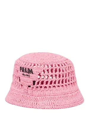 PRADA Raffia Bucket Hat