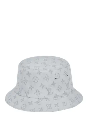 LOUIS VUITTON Bob Monogram Denim - White/lagoon Blue