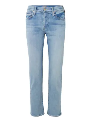 MOTHER Hiker Hover Mid-rise Straight-leg Jeans - Blue