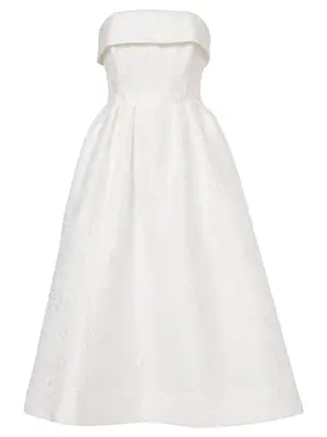 Rebecca Vallance Bridal Esther Brocade Bustier Dress - White